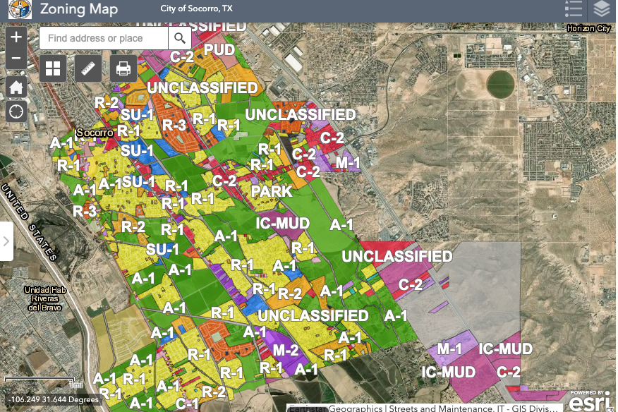 City of Socorro Unified Development Code (UDC) | Planning & Zoning Resources